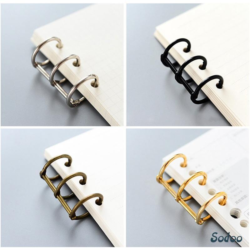 Jual 3hole Ring Binder Loose Metal Clip Movable Open Desk Calendar Book ...