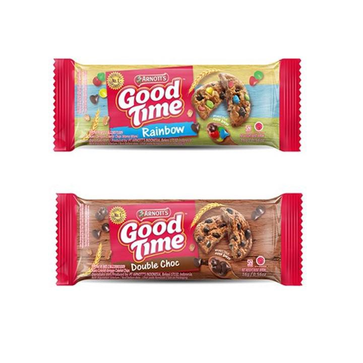 Jual Good Time Chocochips Cookies 16gr - Double Choc / Rainbow | Shopee ...
