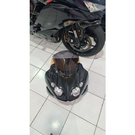 Jual kedok batok fairing kepala headlamp ninja 250 karbu model zx6r ...