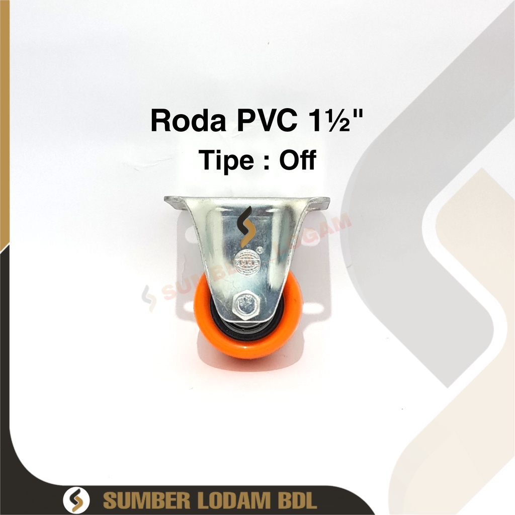 Jual Roda Caster 11/2" / Roda PVC 11/2" Tipe Off ROHA | Shopee Indonesia