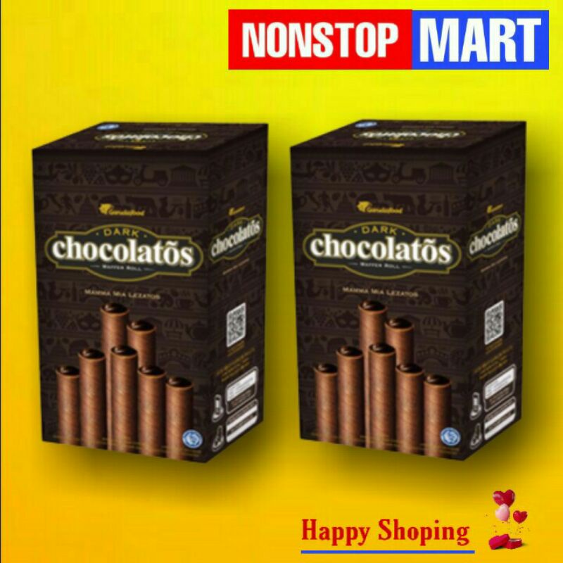 Jual CHOCOLATOS Wafer roll varian rasa 1 Box 20 x 16gr | Shopee Indonesia