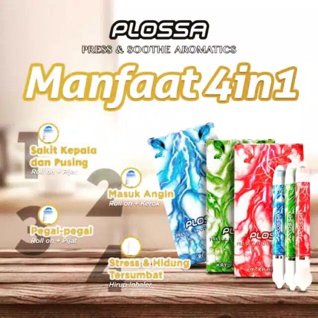 Jual Plossa Minyak Angin Aromatherapy Inhaler 4in1 | Shopee Indonesia
