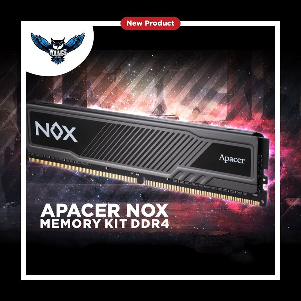 Jual RAM APACER NOX 16GB KIT 3200 (2x8GB) Gaming Memory Black DDR4 3200Mhz | Shopee Indonesia