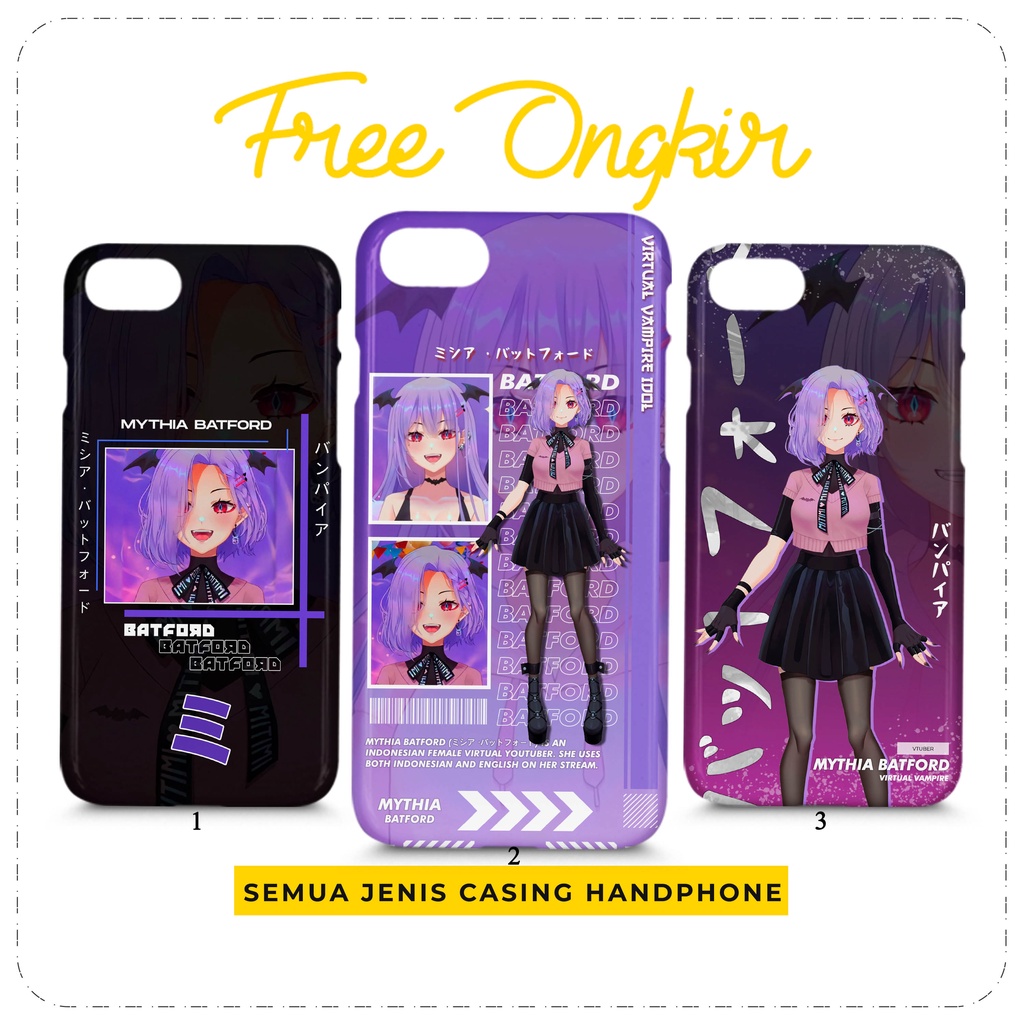 Jual Case Vtuber Mythia Batford Custom Casing HP All Type | Shopee ...