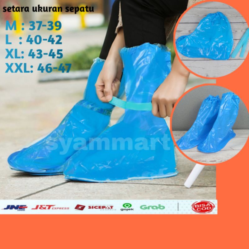 Jual Jas hujan sepatu pelindung sepatu cover sepatu jas hujan sepatu ...