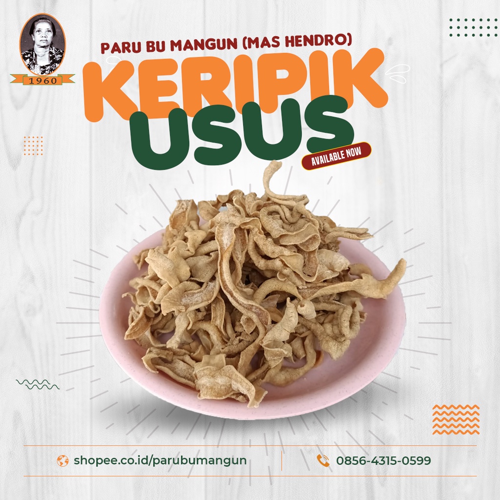 Jual Bu Mangun Keripik Usus (100gr & 250gr) | Shopee Indonesia