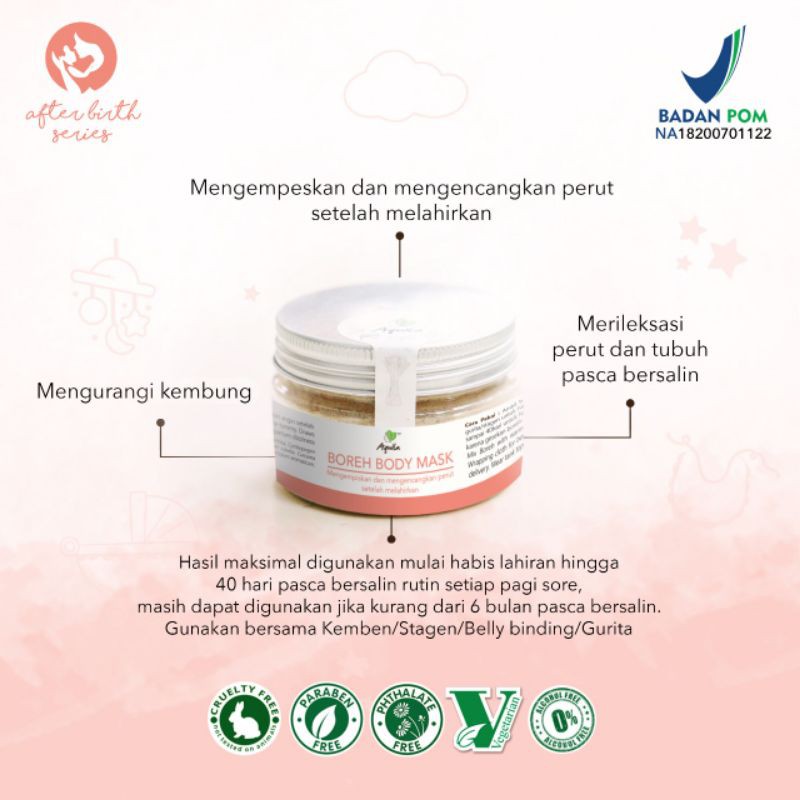 Jual Aquilaherb Boreh body mask / lulur perut / tapel | Shopee Indonesia