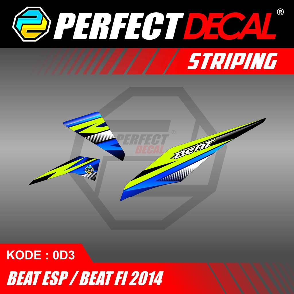 Jual Stiker Striping Motor HONDA BEAT FI 2013 - 2015 Sticker Variasi ...