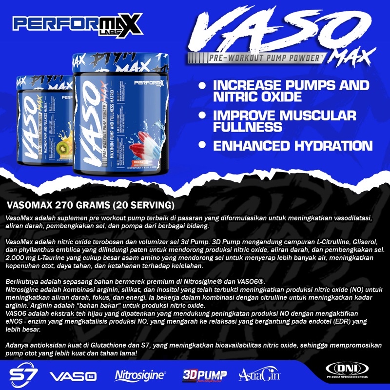 Jual VASOMAX 270 GRAMS (20 SERVING) | Shopee Indonesia