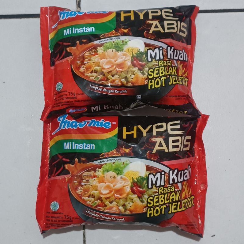 Jual Indomie Mi Kuah Rasa Seblak Hot Jeletot 75gram | Shopee Indonesia