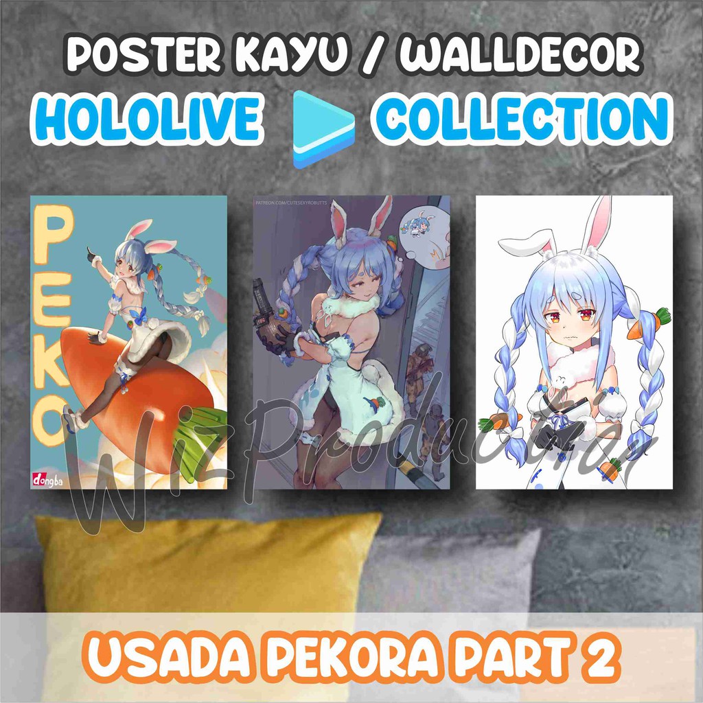 Jual POSTER USADA PEKORA PART 2 - POSTER VTUBER HOLOLIVE USADA PEKORA ...