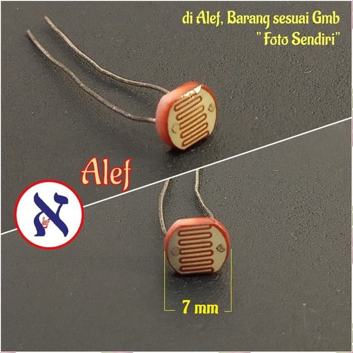 Jual 5Pcs LDR 7 mm light dependent resistor photo resistor sensor ...