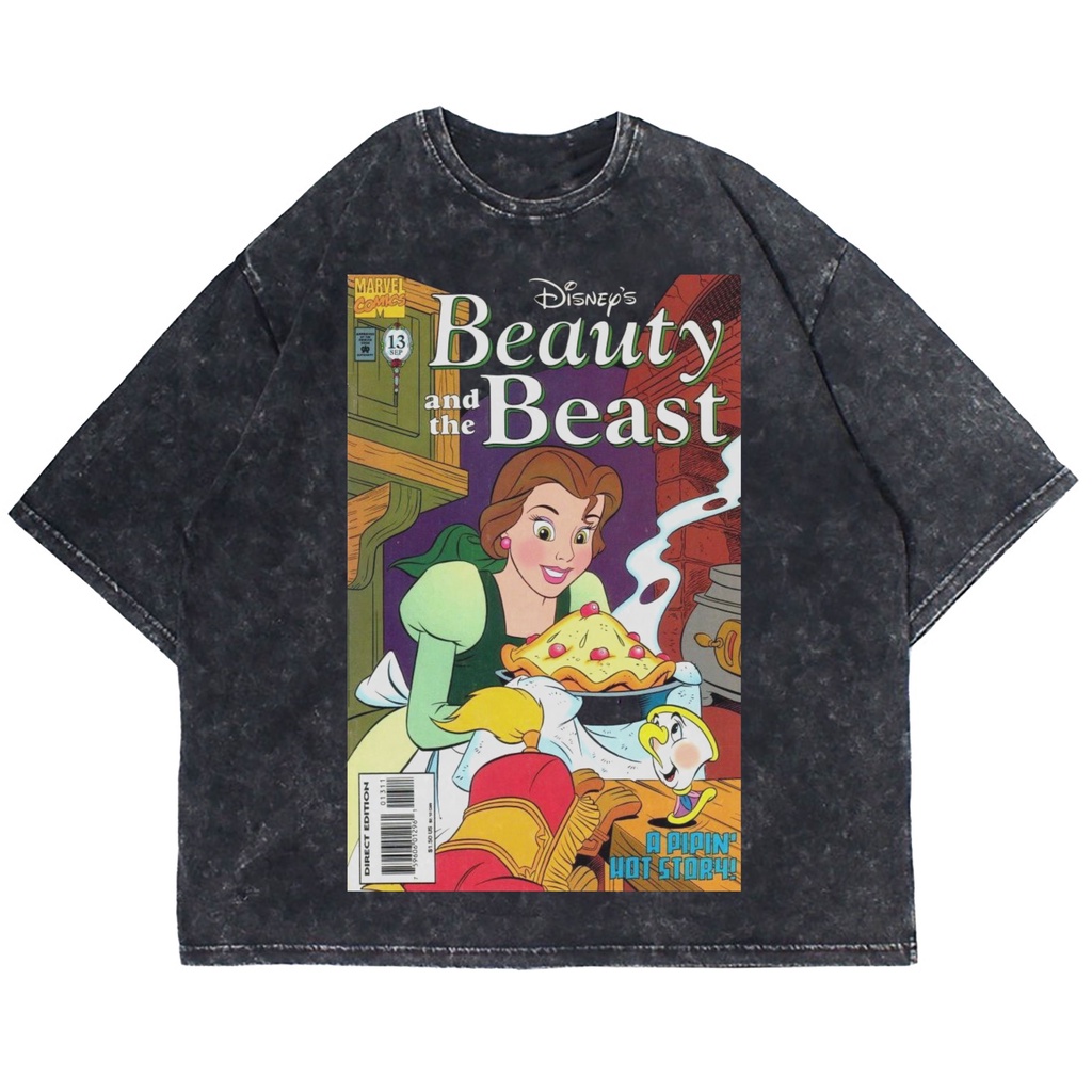 Jual KAOS OVERSIZE BEAUTY AND THE BEAST A PIPIN HOT STORY WASHING ...