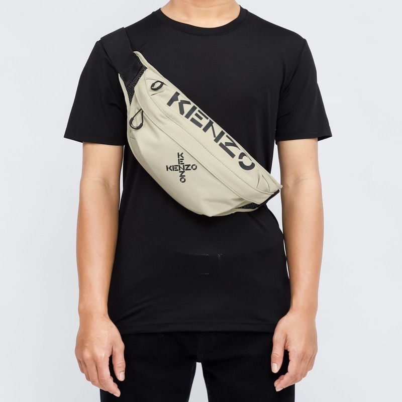 Jual Ken Bumbag Logo Cross Taupe | Shopee Indonesia