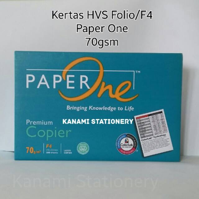 Jual Kertas Print Fotocopy HVS Folio/F4, Kuarto - PaperOne. | Shopee ...