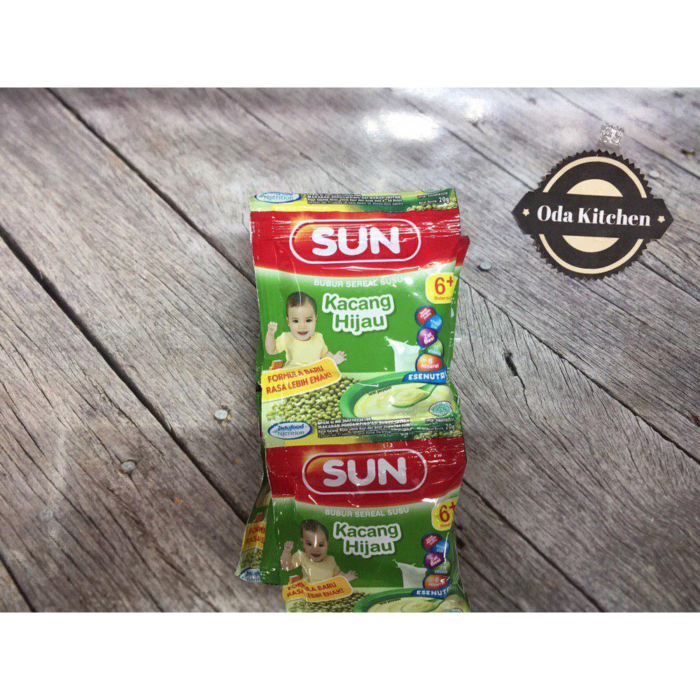 Jual SUN BUBUR SEREAL SUSU KACANG HIJAU SACHET RENCENG 8X20gr | Shopee ...