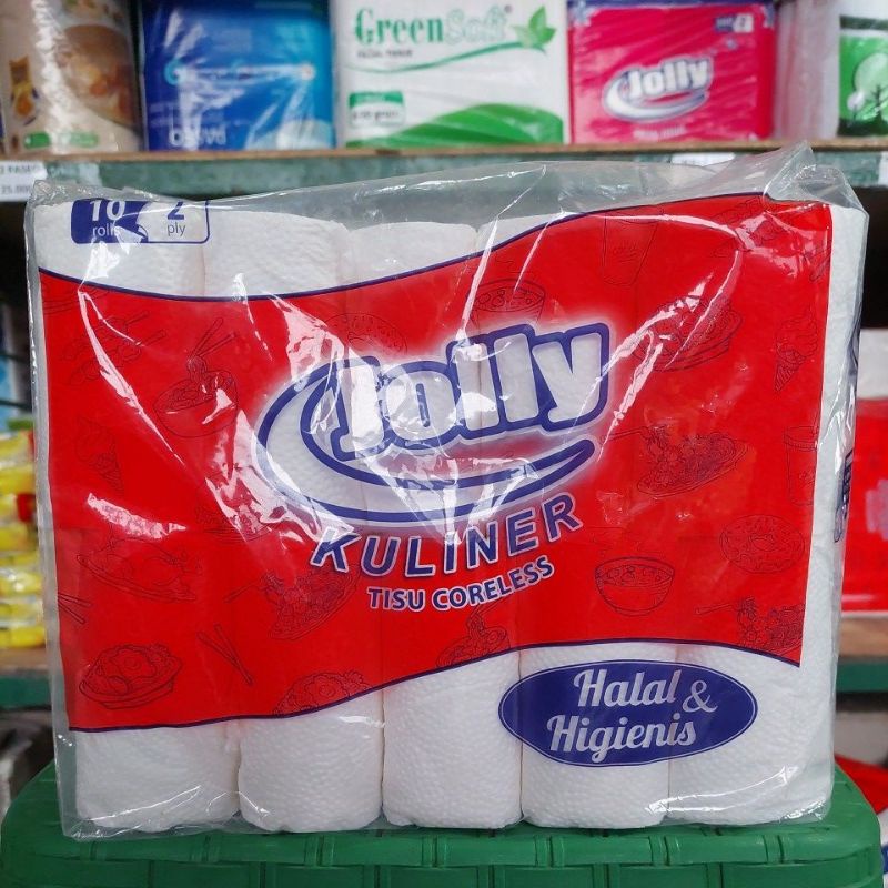 Jual Tissue Coreless Jolly 10 Rolls 2 Ply Tanpa Tulang | Shopee Indonesia