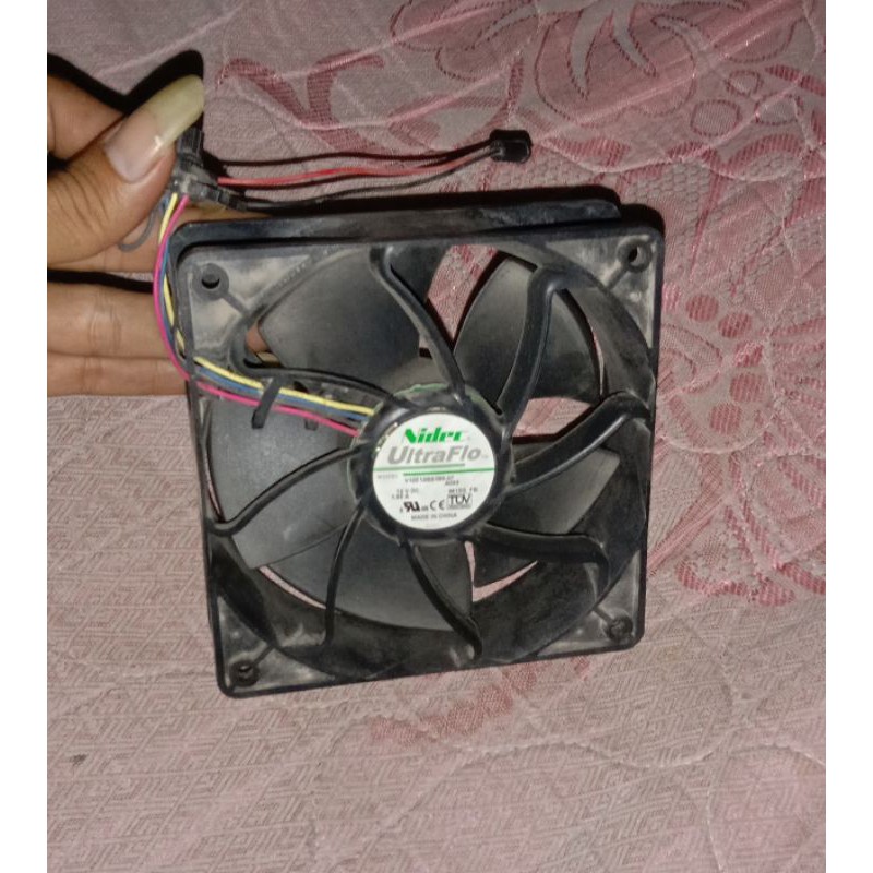 Jual Fan/Kipas NIDEC ULTRAFLO 12 X 12CM 12V 1.85A V12E12BS1B5-07 6500Rpm | Shopee Indonesia