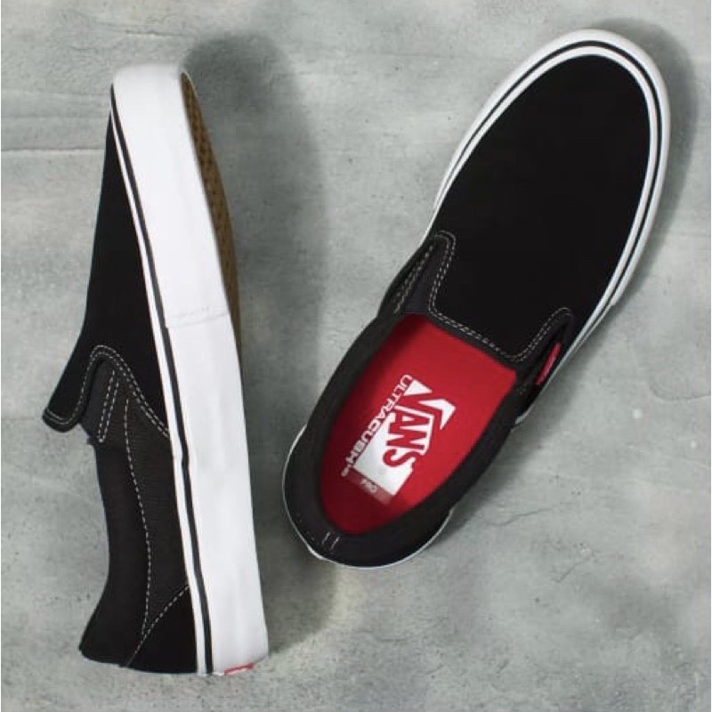 Jual Vans Slip On Pro Black White Authentic Guarantee Original BNIB 100 ...