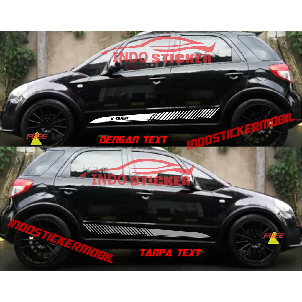 Jual STICKER X OVER STICKER STIKER MOBIL SUZUKI X OVER SX 4 SIDE DECAL ...
