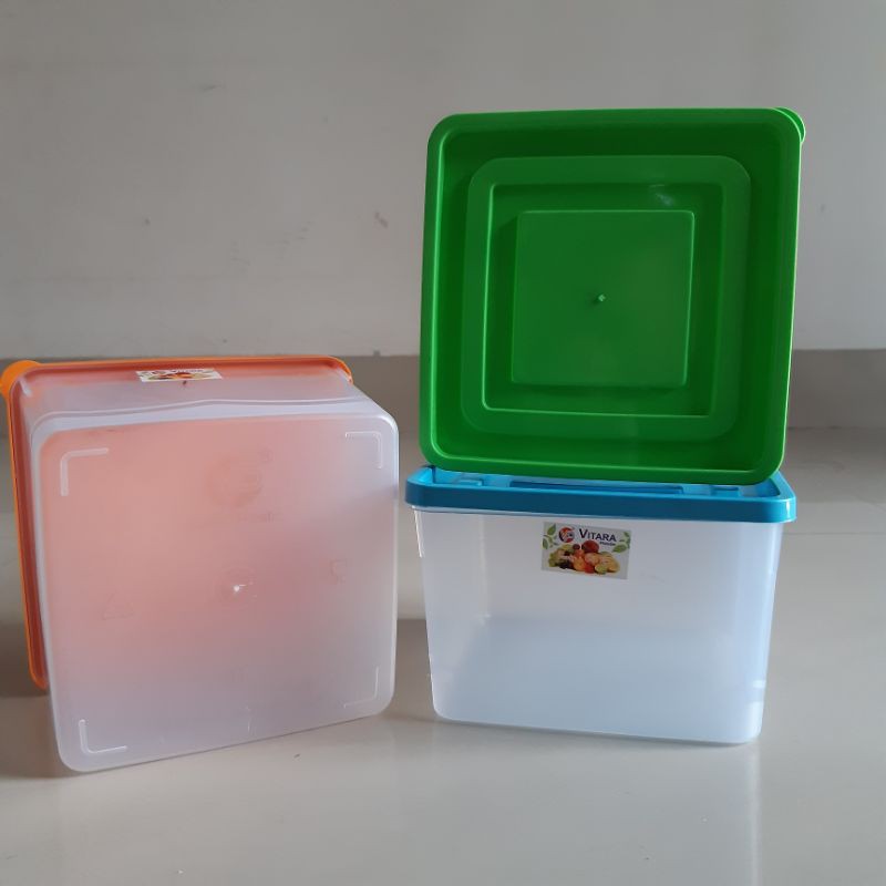 Jual Toples Persegi Toples kue kering/toples vitara/ toples kue 1kg ...