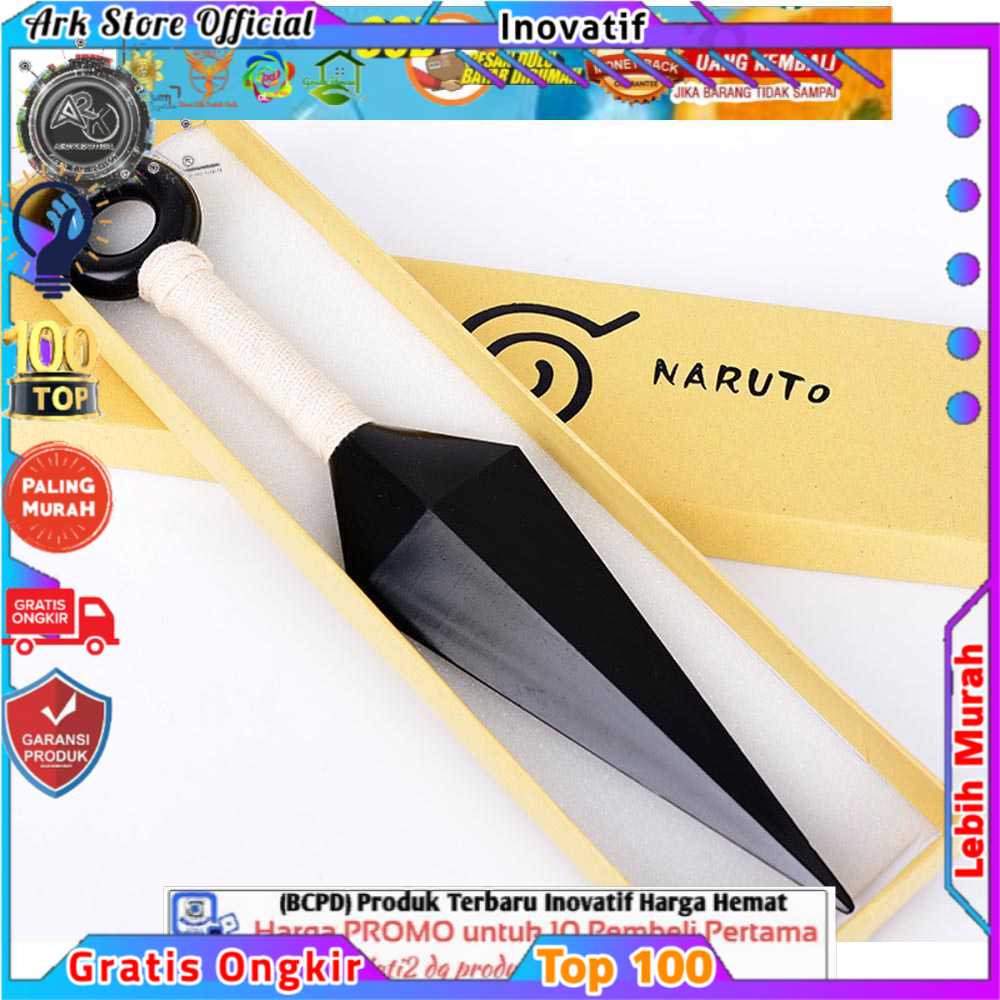 Jual ArkNime Pisau Kunai Naruto Cosplay Acc Dagger Lempar 13 dan 26 Cm ...