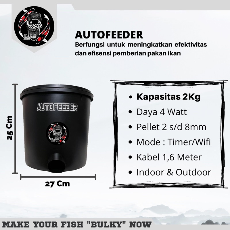 Jual Auto Feeder / Autofeeder / Alat Makan Ikan Otomatis Kapasitas 2 kg ...