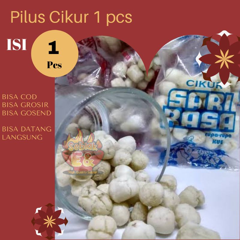 Jual BISA COD - Pilus atom cikur sari rasa asli garut isi 1 pca - bakso ...