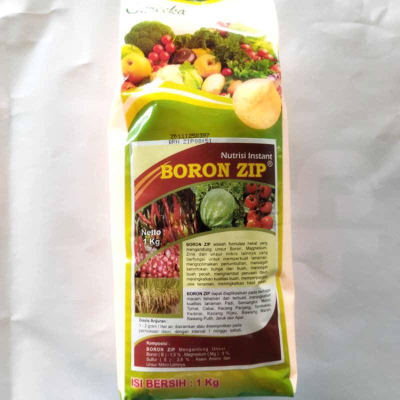 Jual Nutrisi instant Boron Zip nutrisi lengkap untuk tanaman, boronzip pupuk boron | Shopee ...