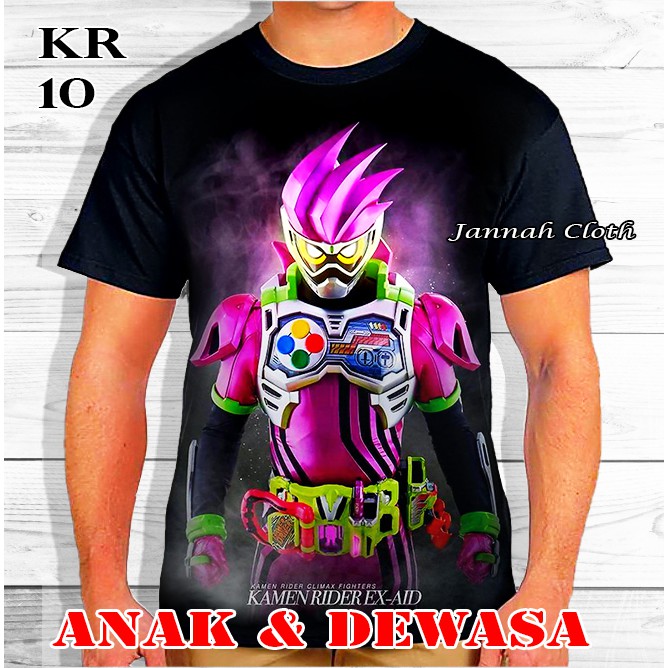 Jual Baju Kaos Kamen Rider EX-AID Tersedia Ukuran Anak dan Dewasa ...