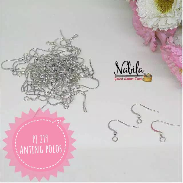 Jual (144pcs) Rangka Anting polos pipih bahan craft kerajinan tangan ...