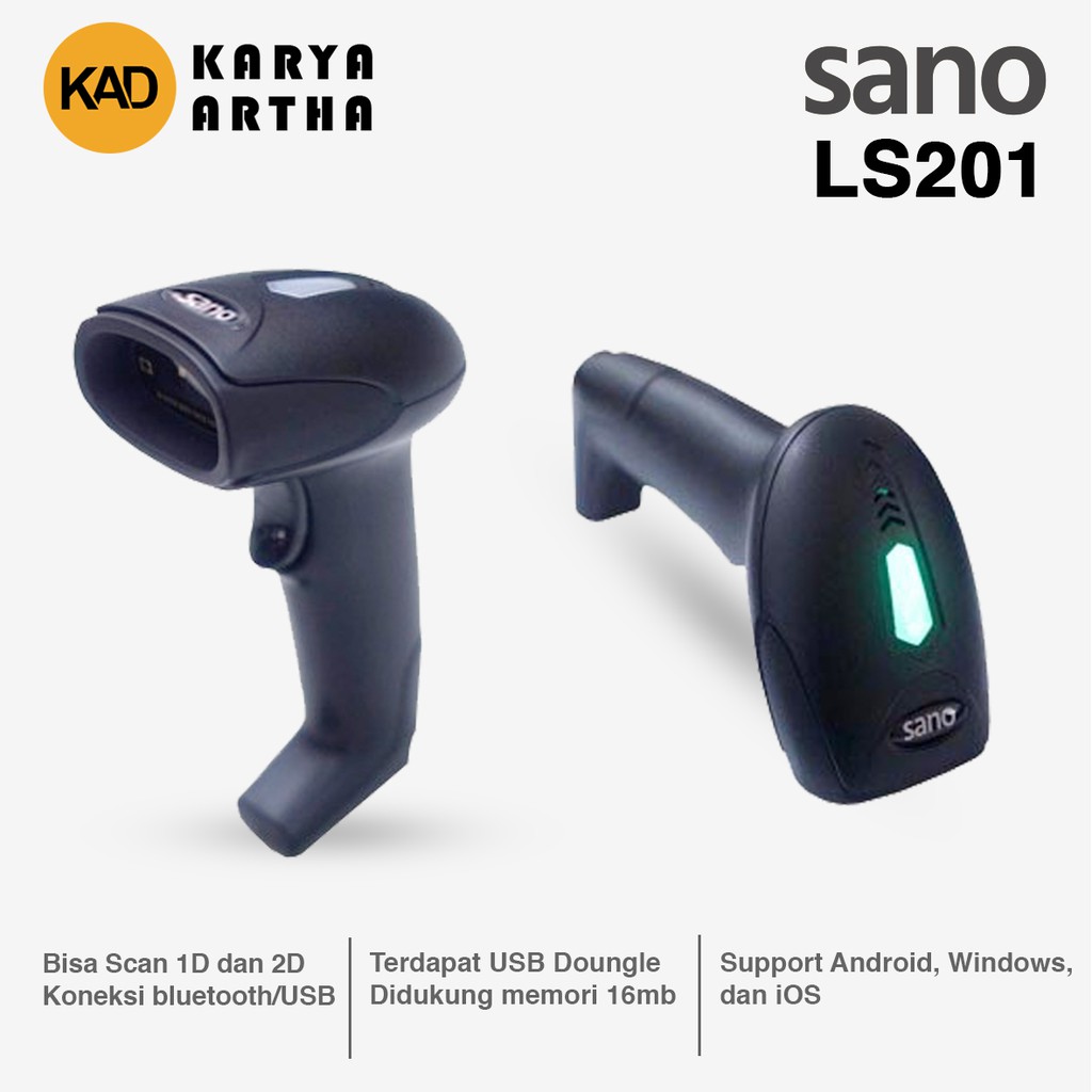 Jual EFAKTUR 2D QR CODE WIRELESS BARCODE SCANNER LS201 BEST FOR JNE- JNT | Shopee Indonesia