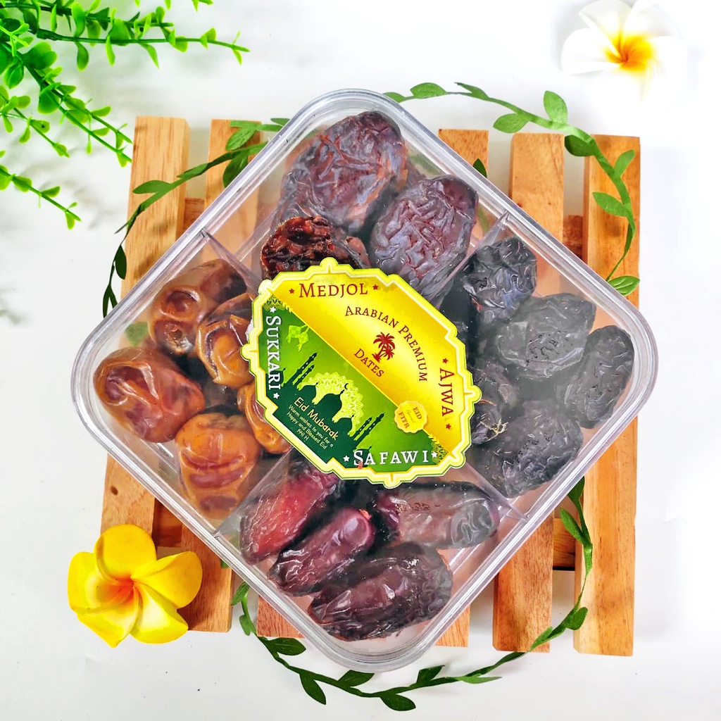 Jual Hampers Kurma Jumbo Premium 4 in 1 (Kurma Sukkari, Kurma Ajwa ...
