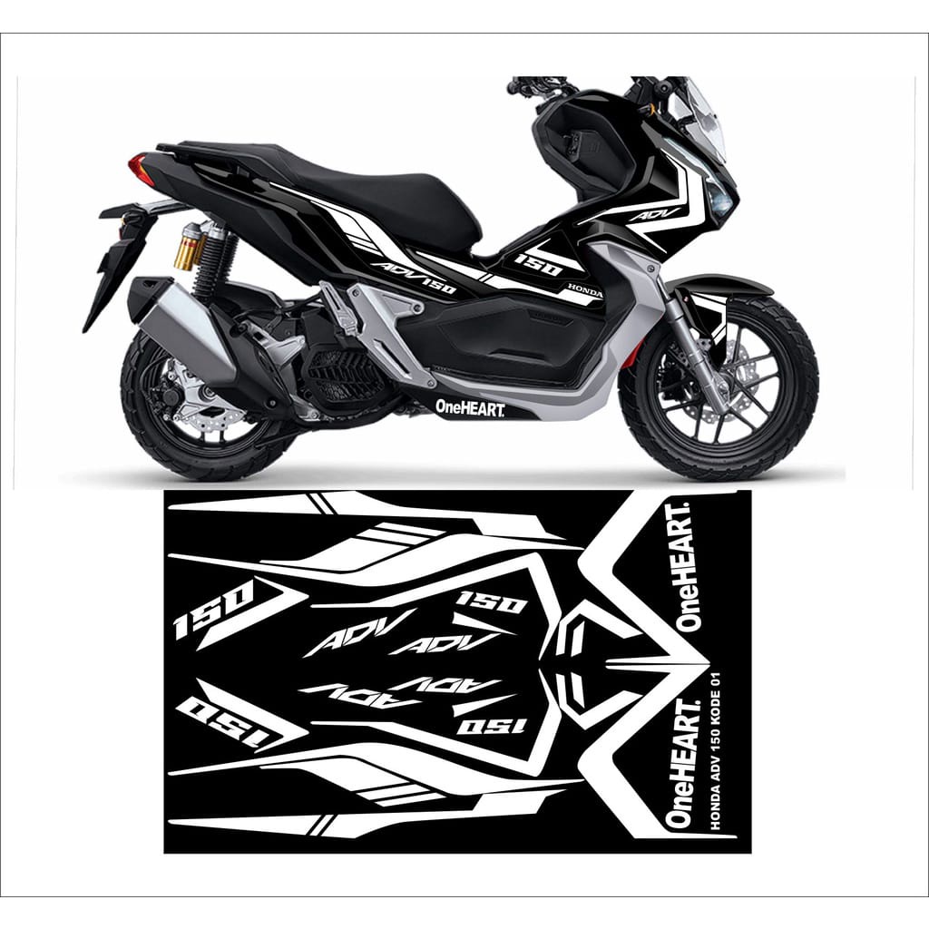 Jual STIKER CUTING STICKER BODY HONDA ADV 150 | Shopee Indonesia