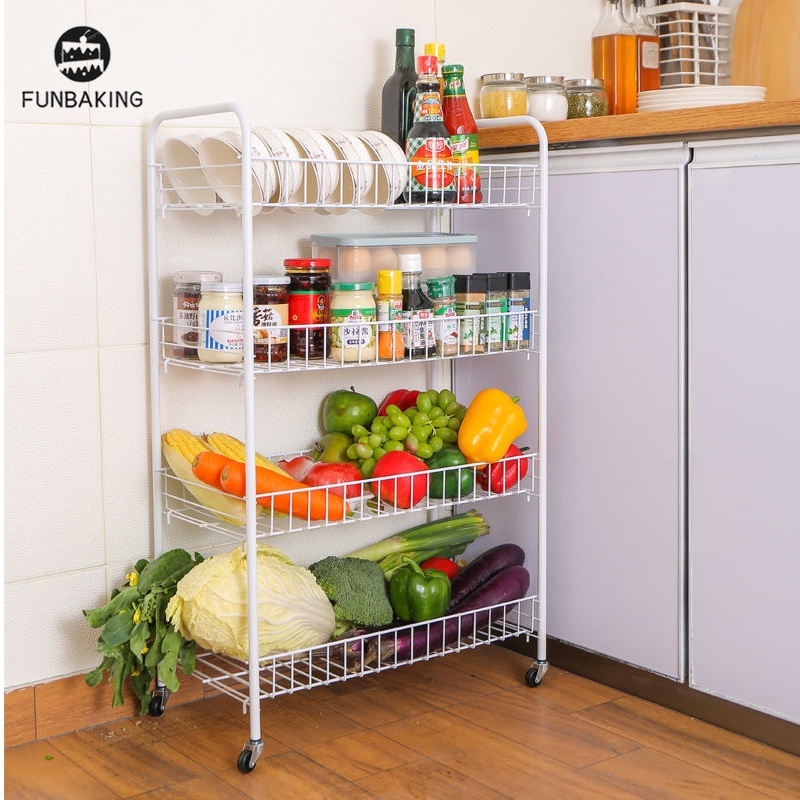 Jual 4 layer RAK DAPUR TROLLEY 3 SUSUN TEMPAT BUAH/SAYUR SERBAGUNA ...