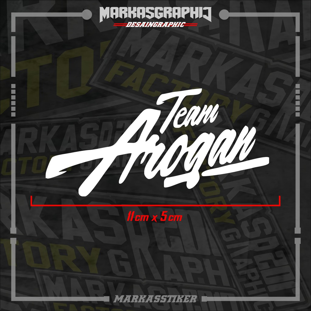 Jual STIKER TEAM AROGAN | Shopee Indonesia
