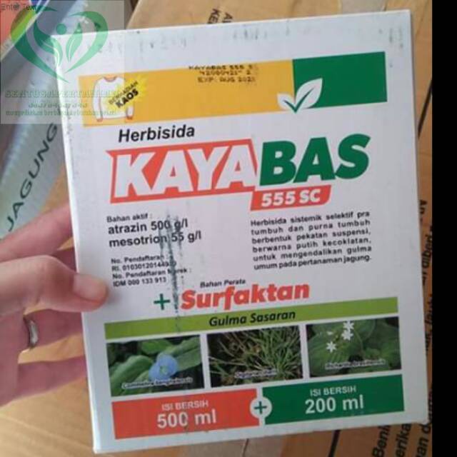 Jual herbisida sistemik selektif jagung KAYABAS 500+SURFAKTAN 200ml ...