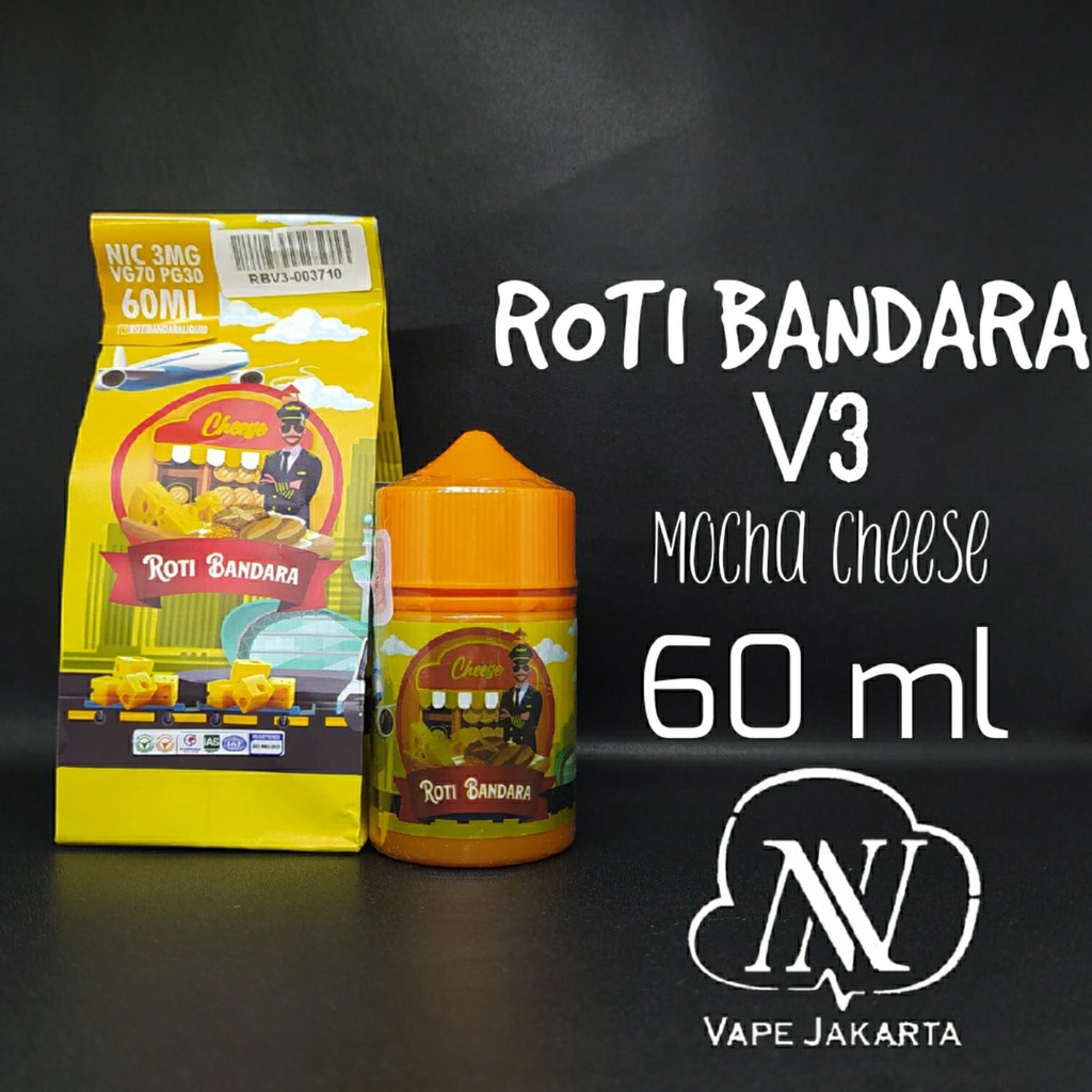 Jual Roti Bandara v3 Mocha Cheese 60ml | Shopee Indonesia
