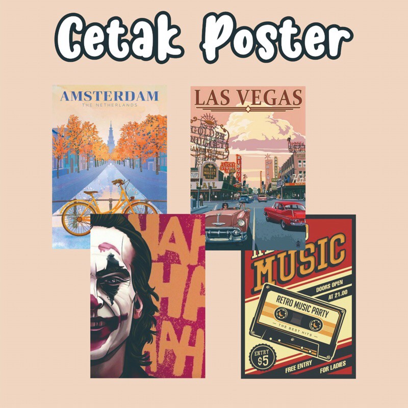 Jual Cetak Print Dokumen Poster A4 High Quality Harga Termurah Online ...