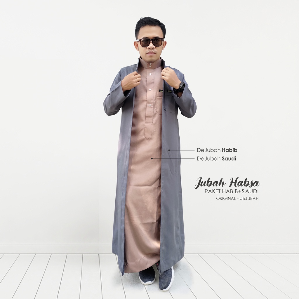 Jual Dejubah - Jubah HABSA (Paket Jubah Habib & Saudi) Slim fit / Baju ...