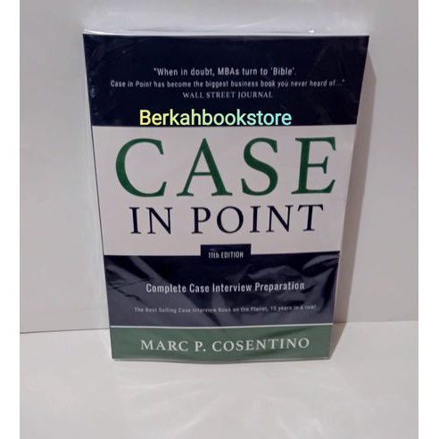 Jual Buku Case in Point Complete Case Interview Preparation 11th ...