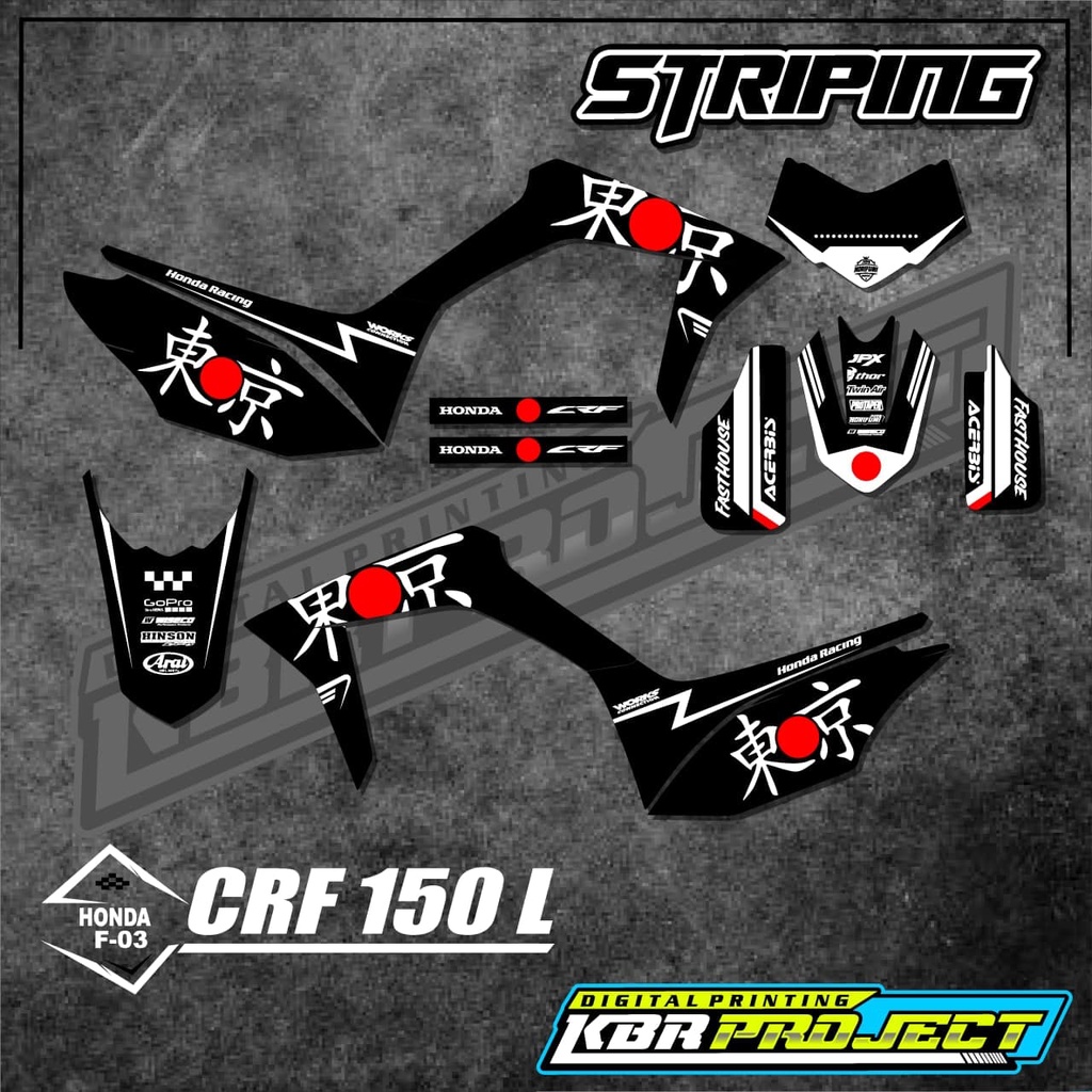 Jual [COD] Stiker CRF 150L striping CRF 150L motor HONDA motor sticker ...
