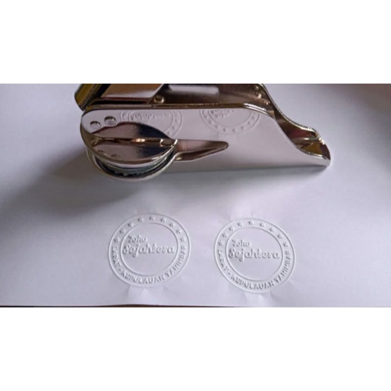 Jual Stempel Emboss / Stempel Timbul (Pocket) + (design) komplit siap ...