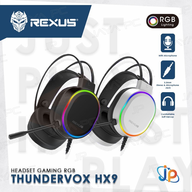 Jual Headset Gaming Rexus Thundervox HX9 - Headphone RGB 7.1 Surround ...