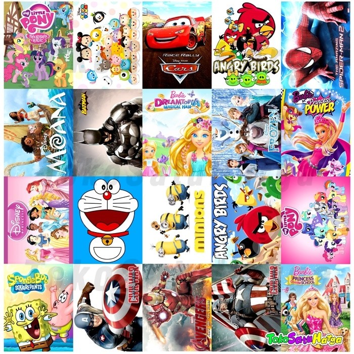Jual Stiker Karakter Super Hero Princess Lucu Imut Sticker + Good ...