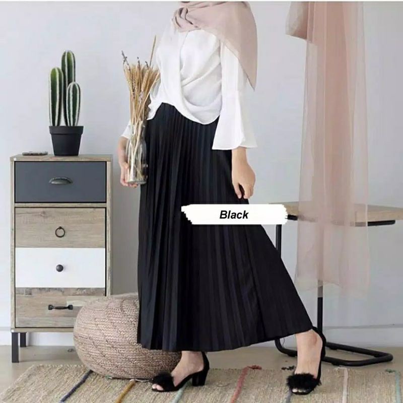 Jual Rok Plisket Premium | Rok Plisket Hygent Premium | Shopee Indonesia