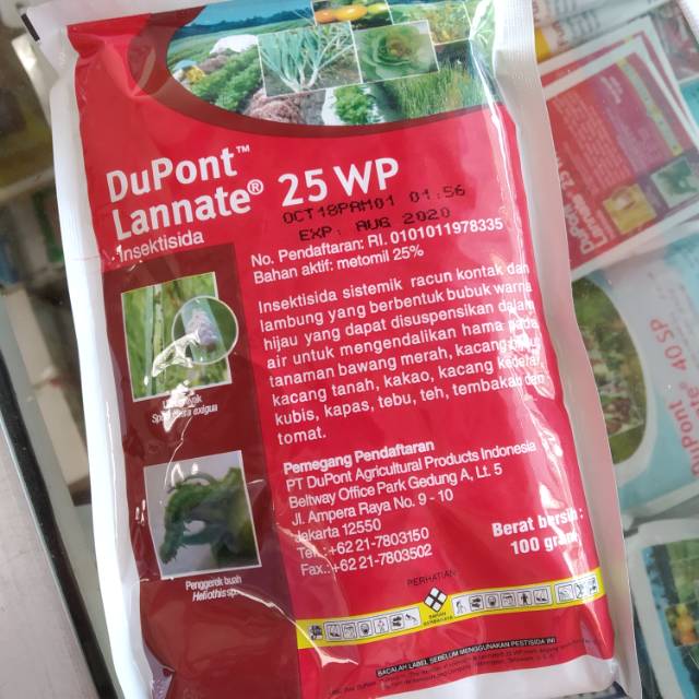 Jual Insektisida LANNATE 25WP 100 Gram Metomil | Shopee Indonesia
