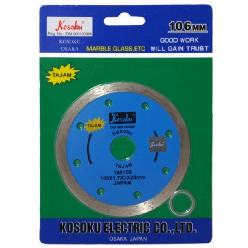 Jual Mata Pisau Potong Keramik KOSOKU 4" Wet / Basah | Shopee Indonesia