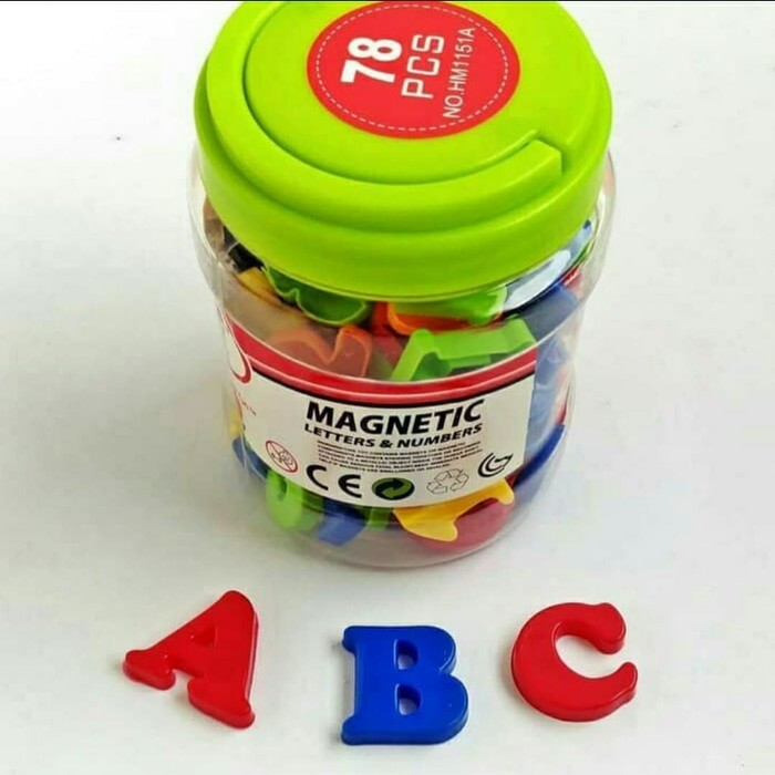 Jual Mainan Anak - Magnetic Letters Numbers Huruf Angka Magnet Isi 78 ...