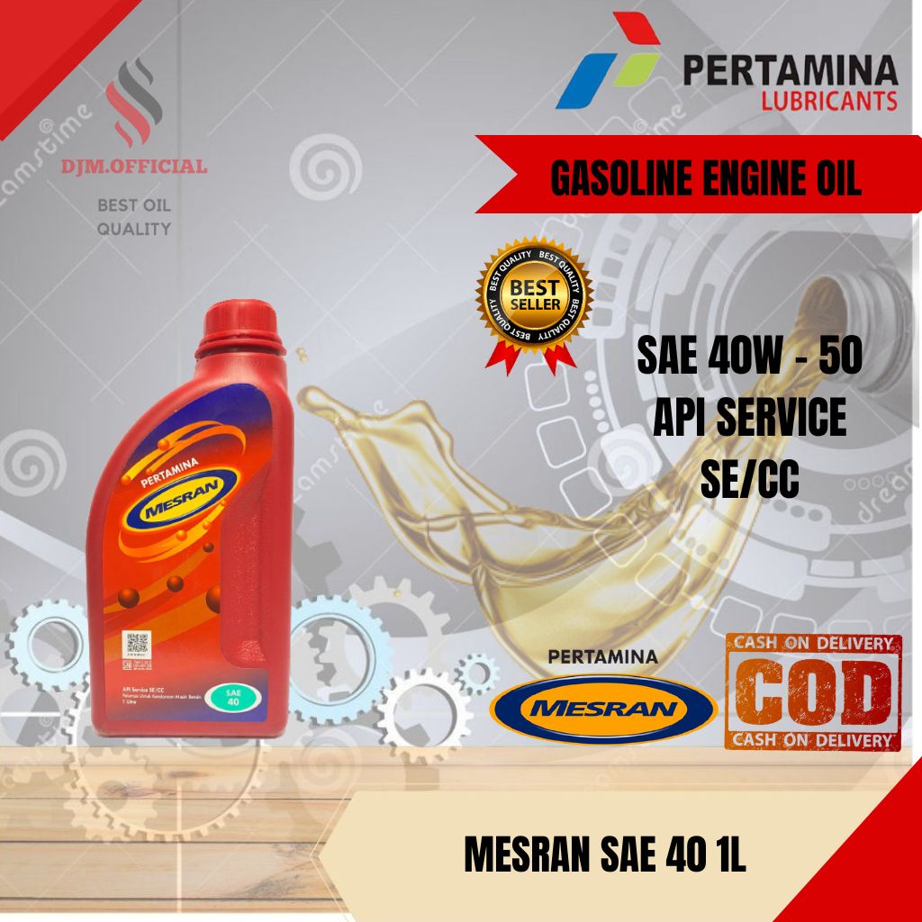 Jual OIL MOTOR OLI MESRAN SAE40 1L SAE 40 OLI PERTAMINA | Shopee Indonesia